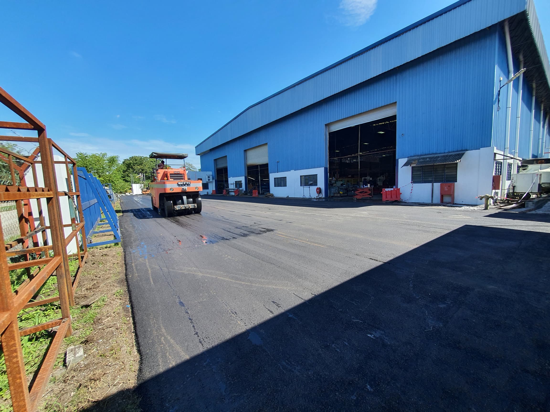 Industrial Road Construction in Ipoh, Perak, Malaysia - Bewa Bina